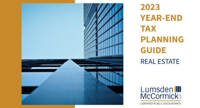 2023 Year-End Tax Planning Guide for Businesses - Real Estate
